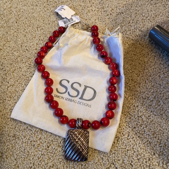 Simon Sebbag | Jewelry | Nwt Simon Sebbag Red Chinese Coral Silver ...